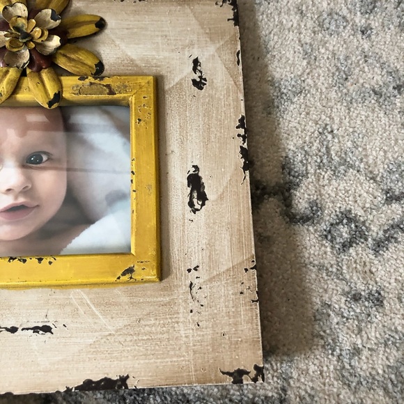 Other | Antique Cream Distressed Photo Frame | Poshmark